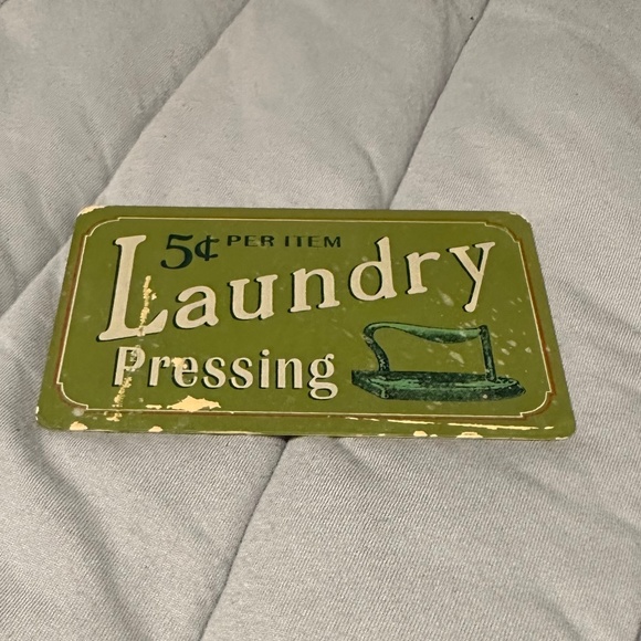 Accents | Vintage Laundry Sign | Poshmark